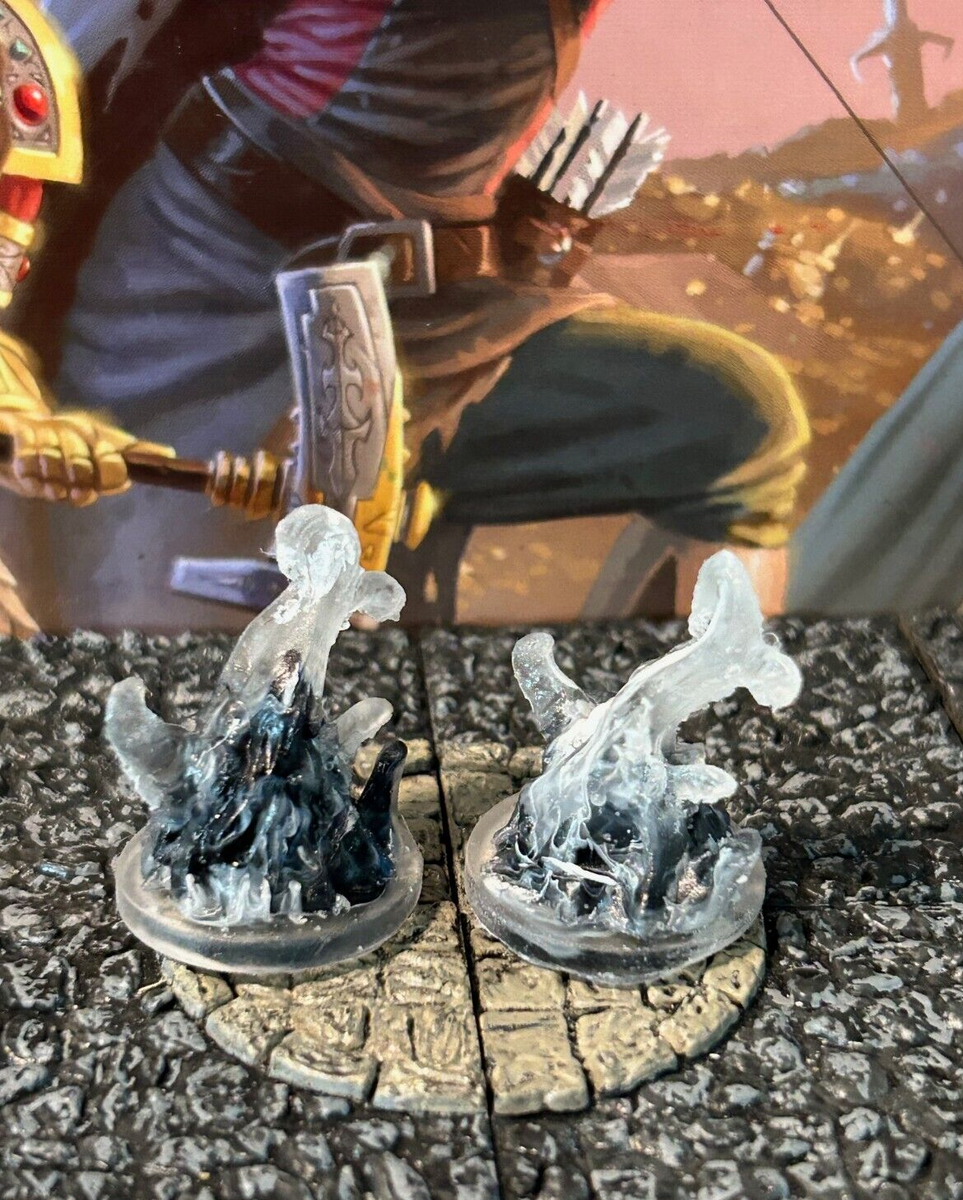 Gray Ooze x2 grey slime medium Dungeon & Dragons D&D terrain miniature ...