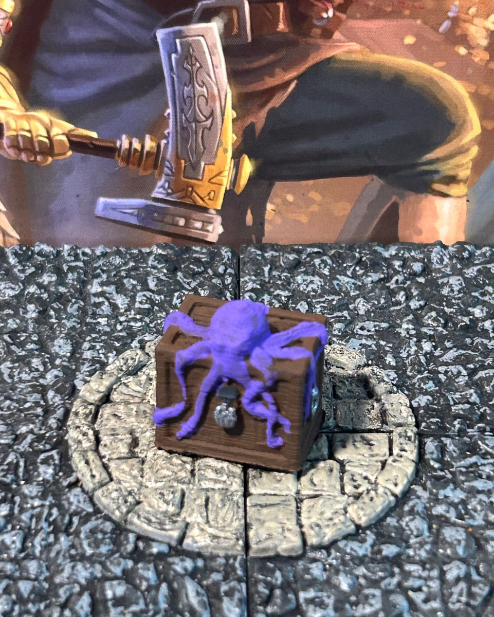 Octopus Pirate Treasure Chest painted miniature Dungeons & Dragons D&D ...