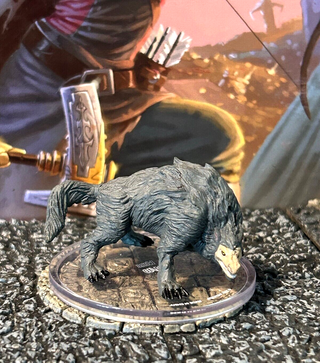 Worg D&D Miniature Dungeons Dragons Adventures from Baldur's Gate 24 l ...