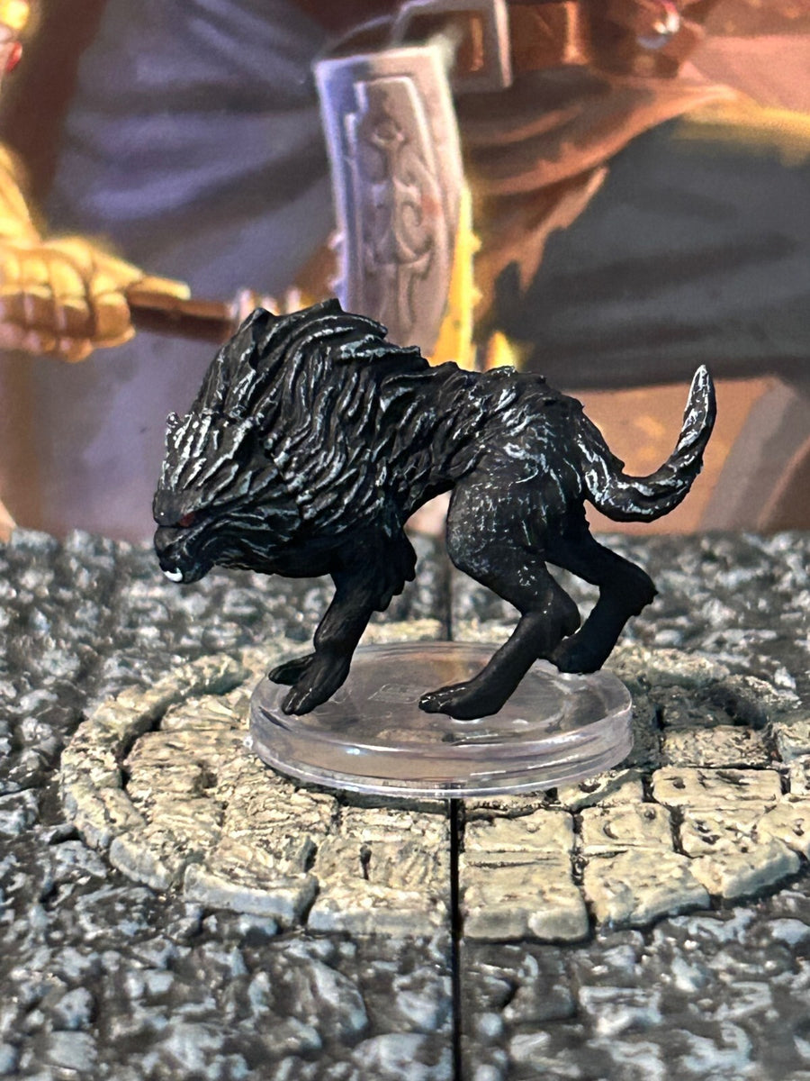 Warg D&D Miniature Dungeons Dragons Bestiary Unleashed medium goblin w ...