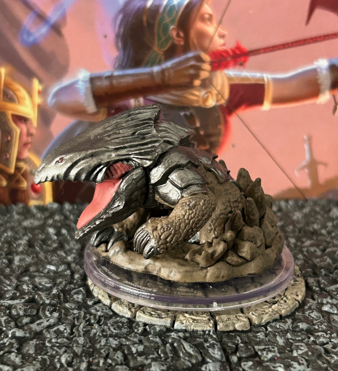Bulette D&D Miniature Dungeons Dragons Sand Stone 35 large earth eleme ...