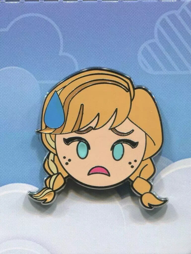 Princess Anna Nervous Emoji Blitz Frozen Booster Disney Collectible Tr ...