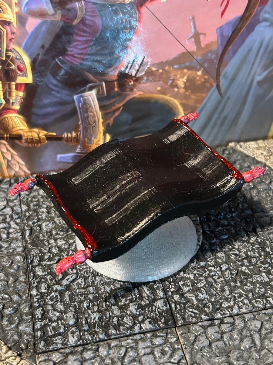 Large Black Magic Item Flying Carpet miniature Dungeons & Dragons D&D ...