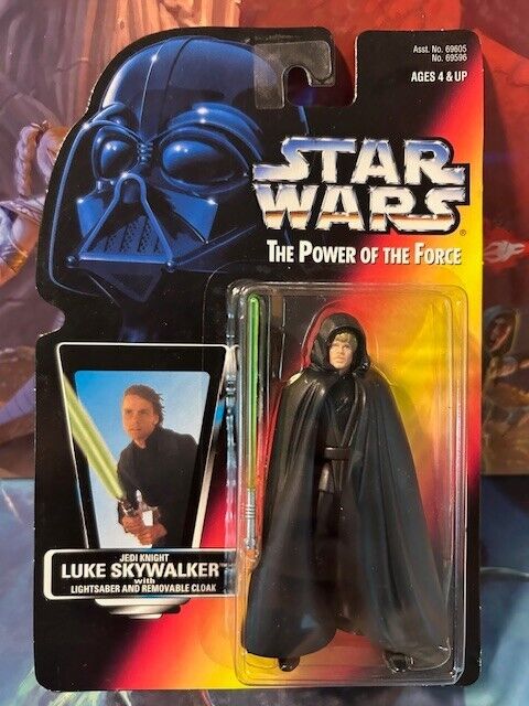 Luke Skywalker Jedi Knight Red Card Star Wars Power of the Force POTF ...