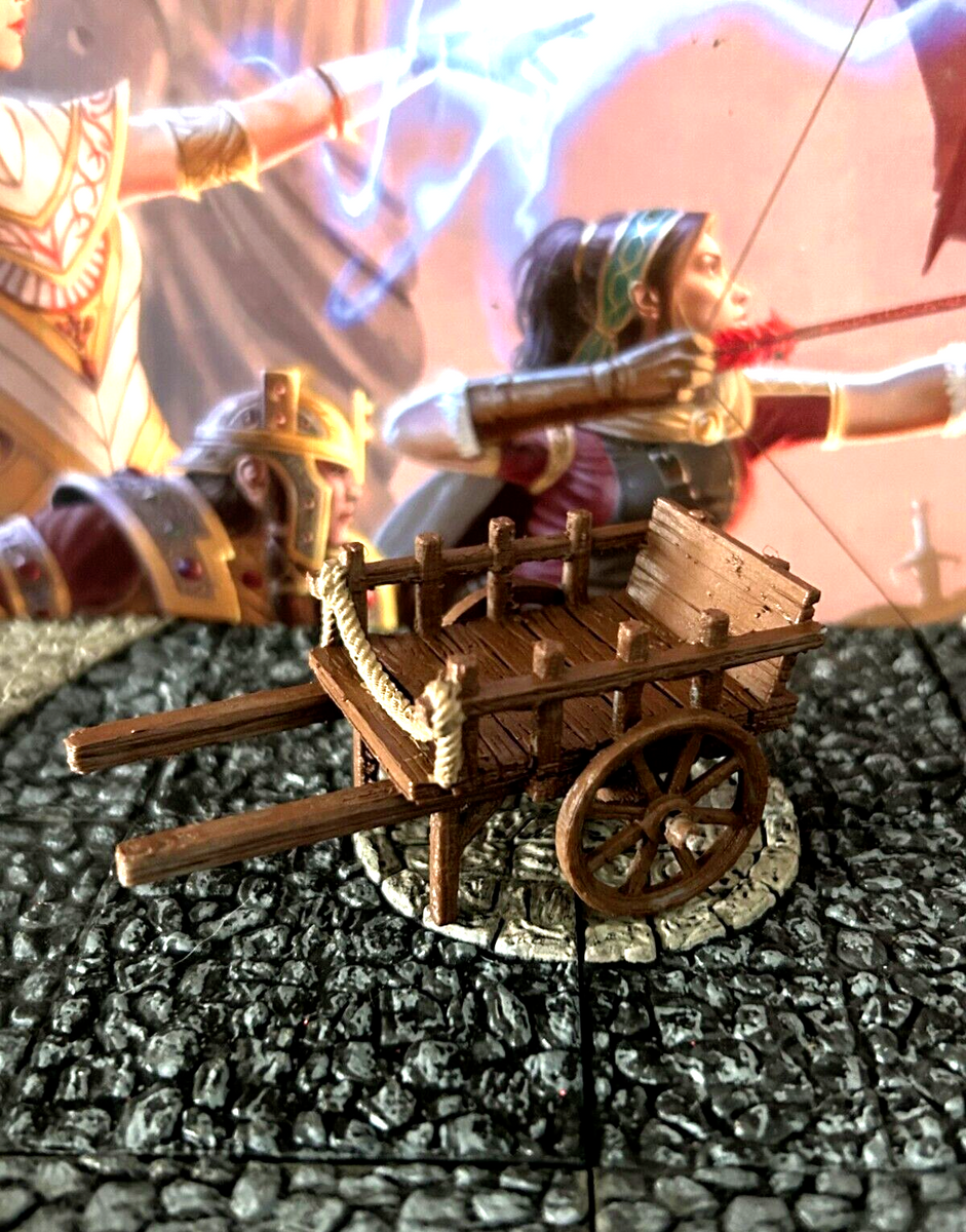 Empty Cart 2 Wheel miniature Dungeons & Dragons D&D painted terrain wa ...