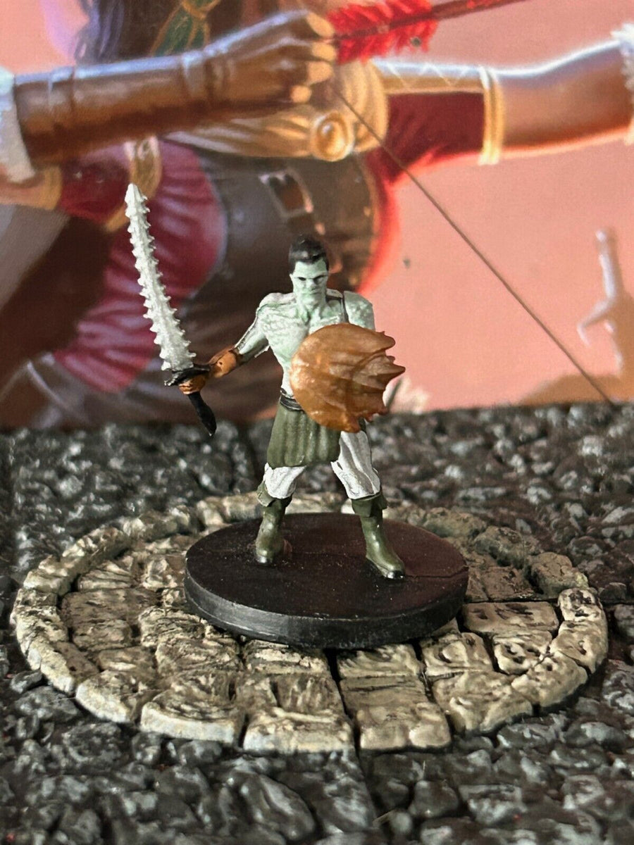 Water Cult Warrior D&D Miniature Dungeons Dragons Elemental Evil 13 fi ...