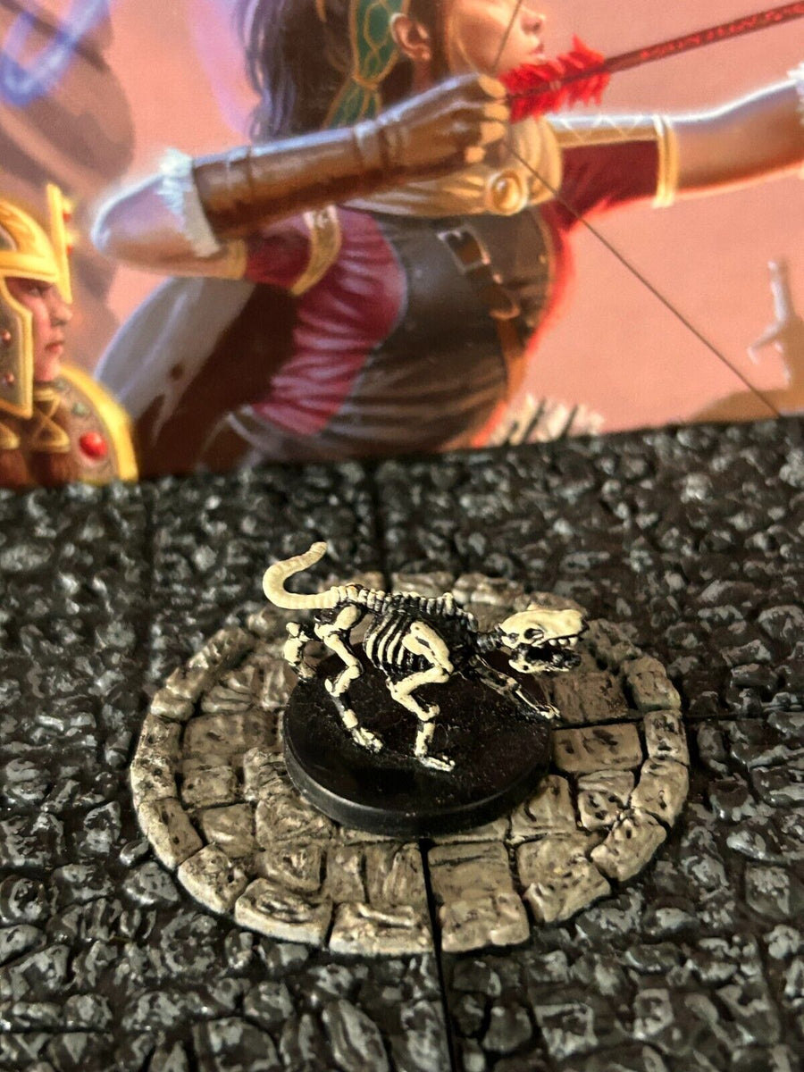 Wolf Skeleton D&D Miniature Dungeons Dragons Harbinger 57 undead mediu ...