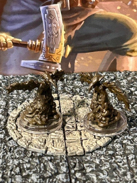 Mud Mephit Lot x2 D&D Miniature Dungeons Dragons Ghost Light 5 element ...