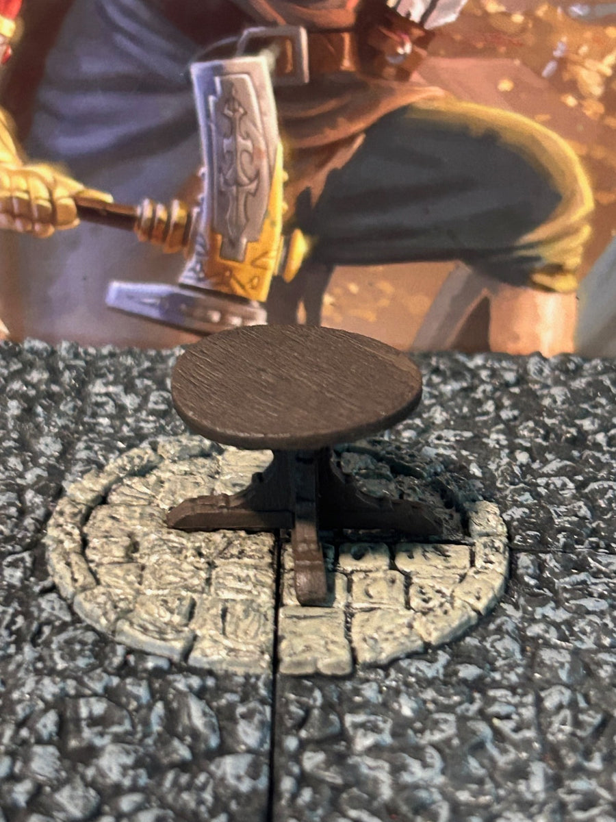 Wooden Table D&D Miniature Dungeons Dragons Rusty Dragon Inn terrain t ...